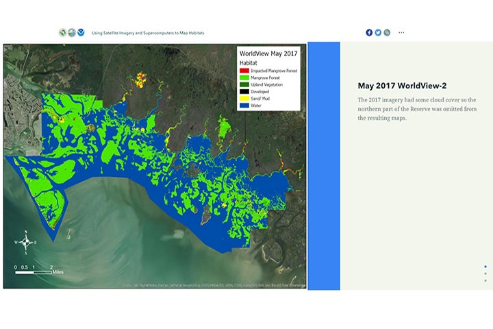 Story Map: Using Satellite Imagery and Supercomputers to Map Habitats ...