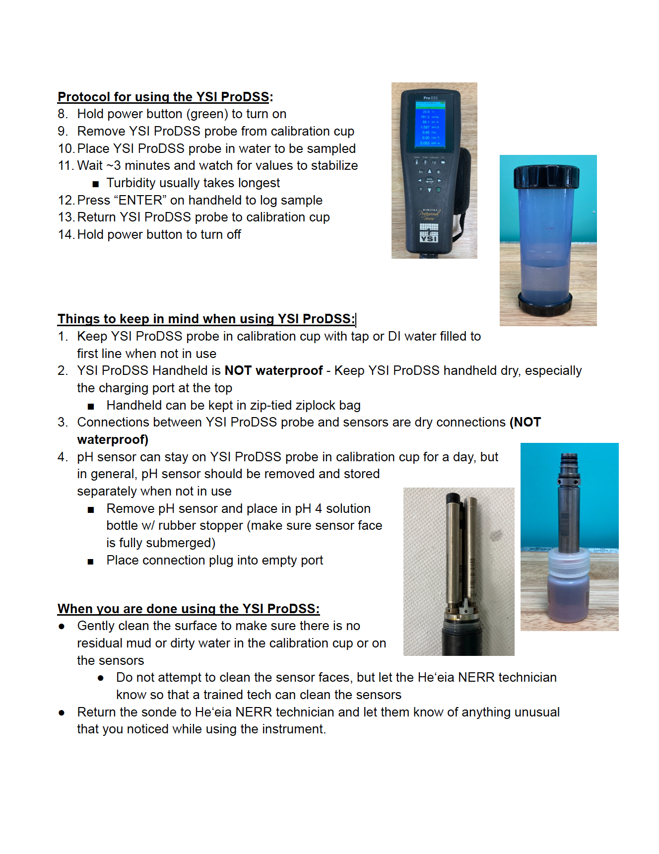 WAI water quality and flow rate sampling protocol | NERRS Science ...