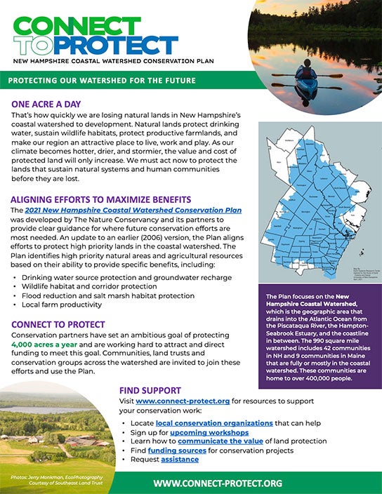 Connect to Protect Outreach Materials | NERRS Science Collaborative