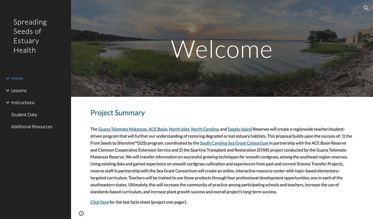 Lesson Plans for Spreading the Seeds of Estuary Health | NERRS Science ...